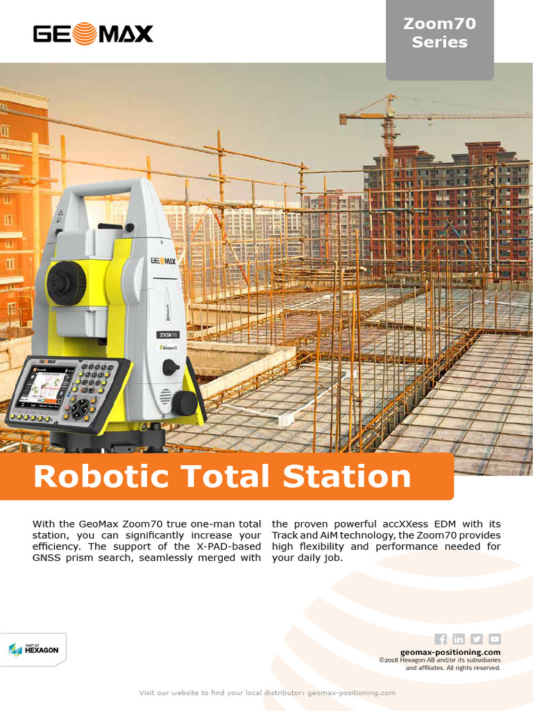 GeoMax Zoom70 BRO 874707 2101 en LR | PDF | Surveying | Computing
