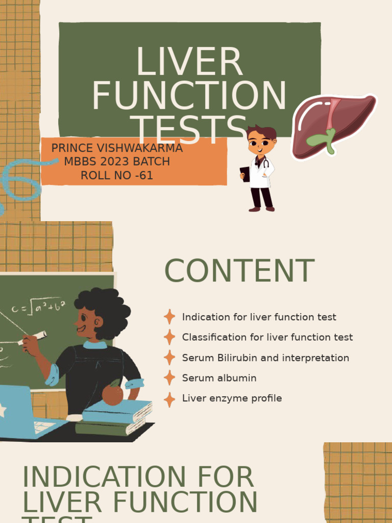 Liver Function Tests Overview | PDF | Medical Specialties | Hematology