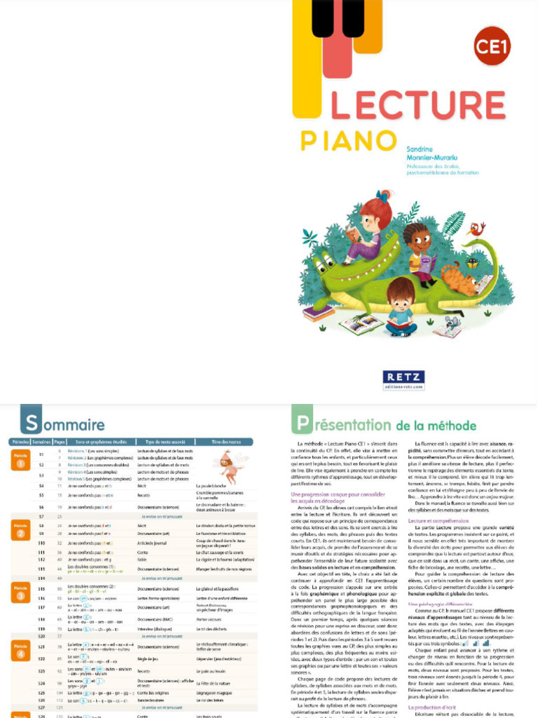 Manuel Lecture Piano CE1 | PDF