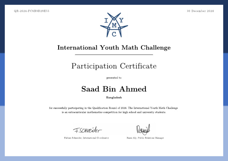 IYMC-2024 Qualification Round | PDF