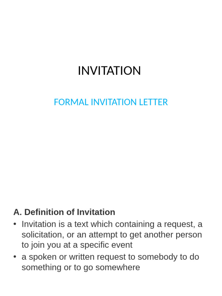 INVITATION | PDF