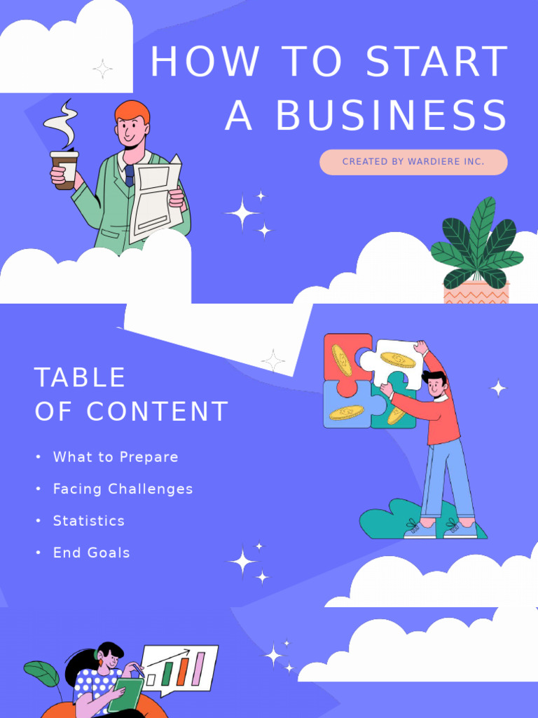 Blue White Simple Minimalist Illustration Business Webinar Presentation | PDF