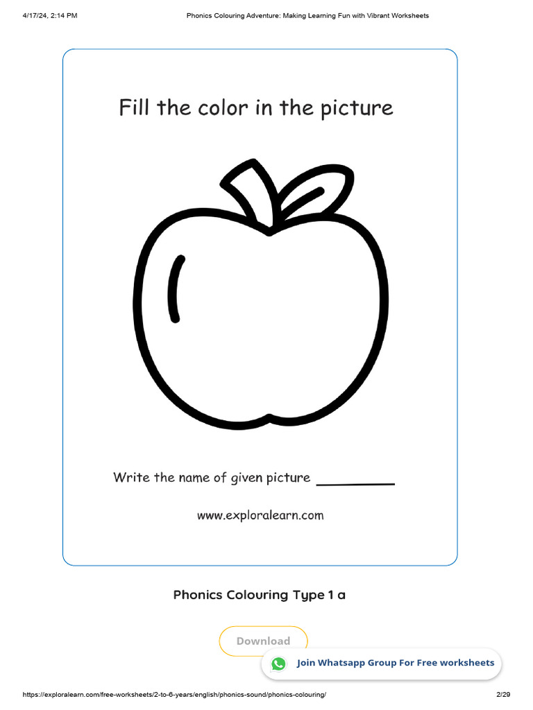 Phonics Colouring Adventure - Making Learning Fun With Vibrant ...
