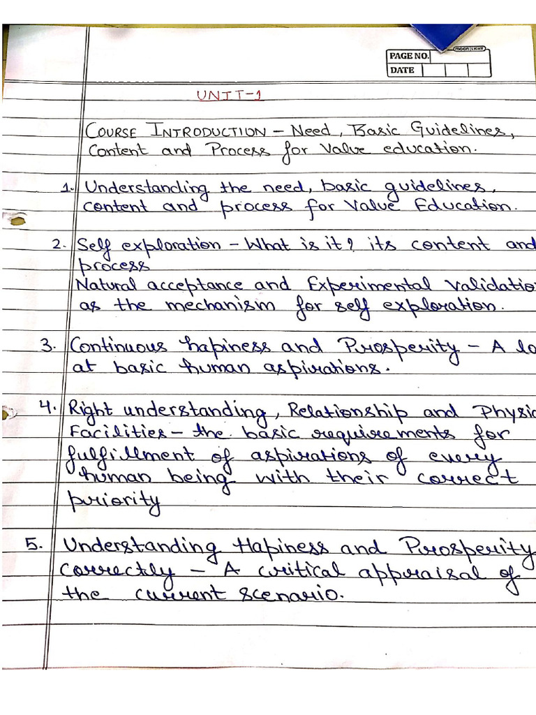 Uhv Unit 1 Notes | PDF