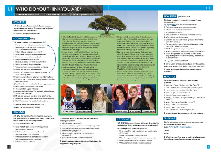 Speak Out Intermediate 8-9 | PDF