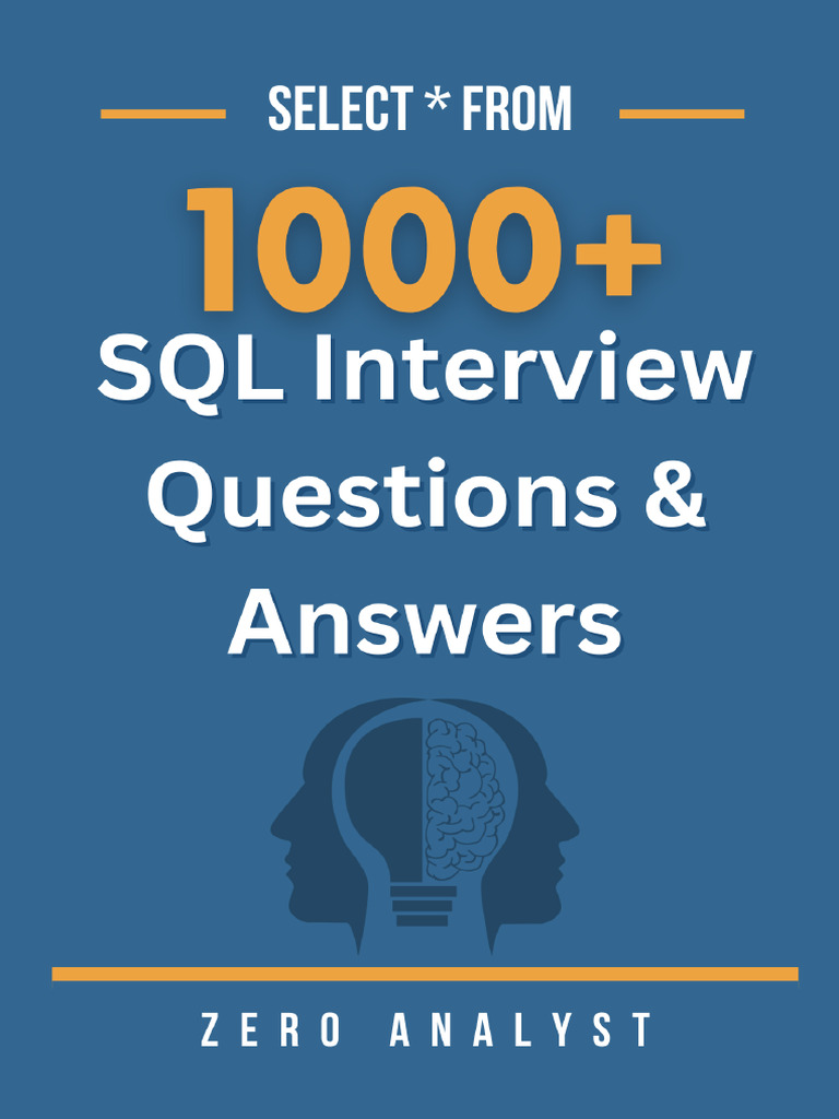 ? PDF - 1000+ SQL Interview Questions & Answers v2 | PDF | Table (Database) | Data Management ...