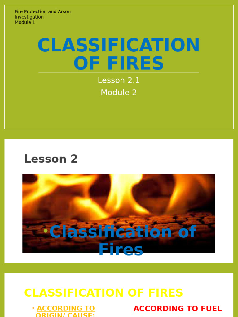 Classification of Fires | PDF | Fires | Fuels