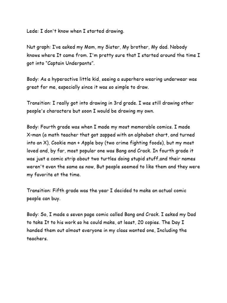 Personal Story Austin Splawn | PDF