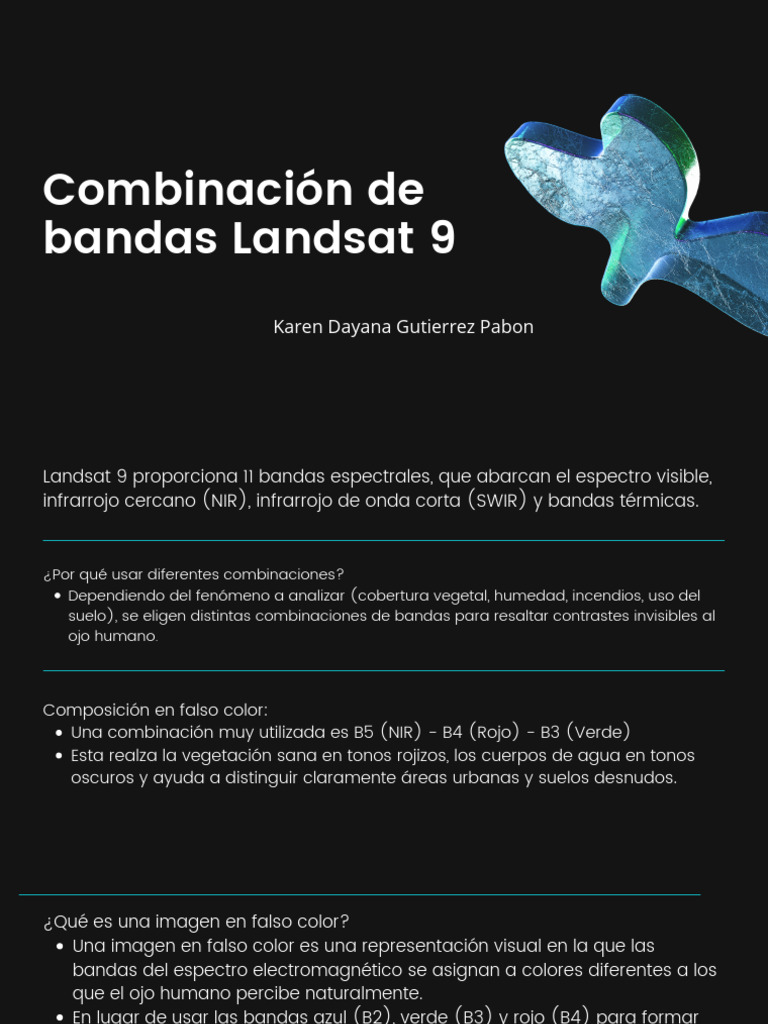 Combinacion de Bandas | PDF | Color | Infrarrojo