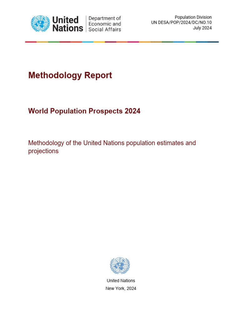 Undesa PD 2024 Wpp2024 Methodology Advance Unedited | PDF | Demography | Census