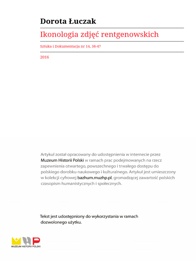 Sztuka I Dokumentacja | PDF