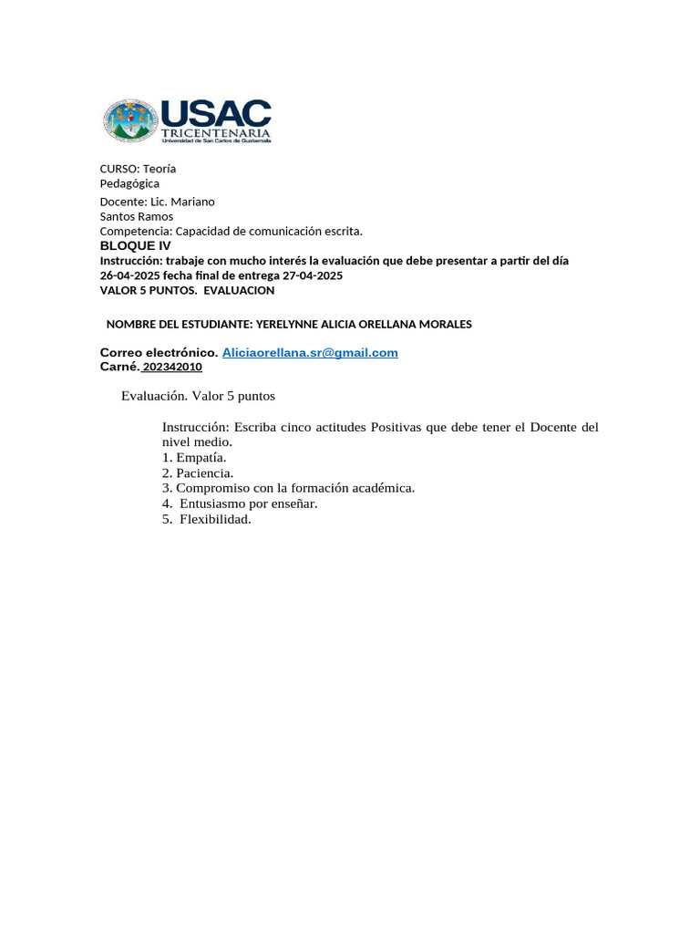 Evaluación Resuelta | PDF