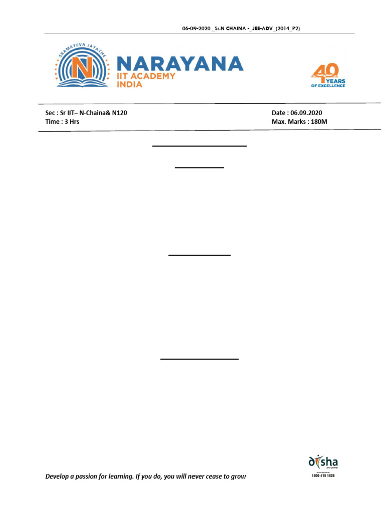 SRN Chaina Adv Key - Sol - 06-09-20 | PDF