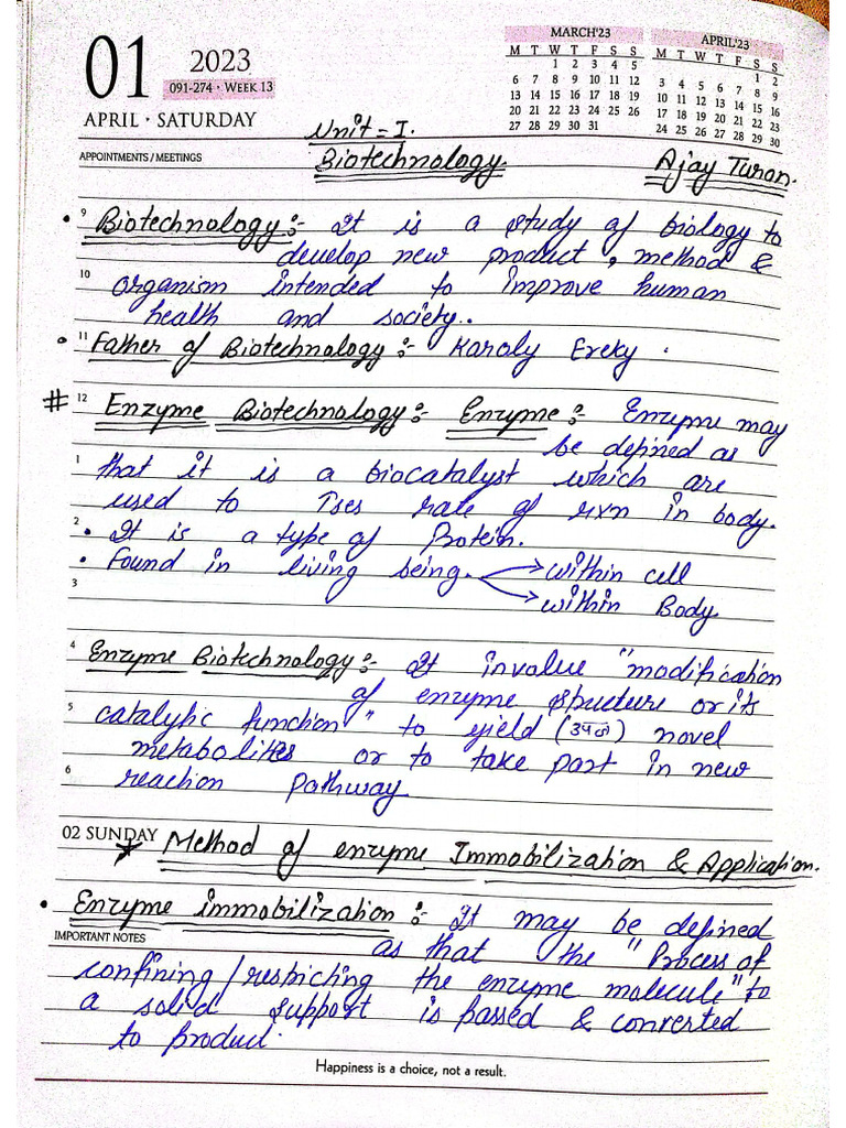 Biotech Unit 1 Pdf