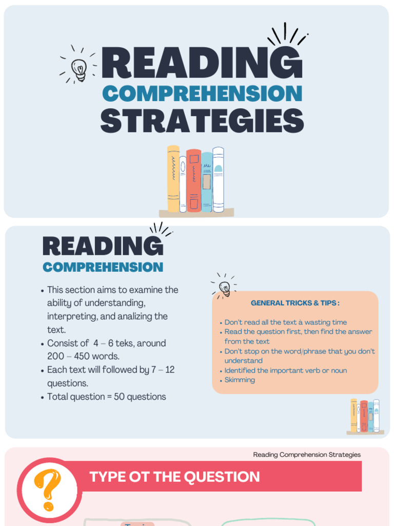 Reading Comprehension Strategies | PDF | Reading Comprehension | Human Communication