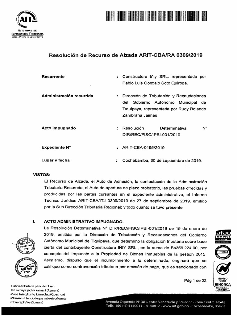 Arit Cba Ra 0309 2019 | PDF