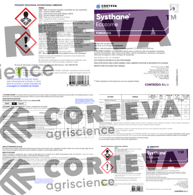 SysthaneEcozome Rotulo Corteva EU ES | PDF