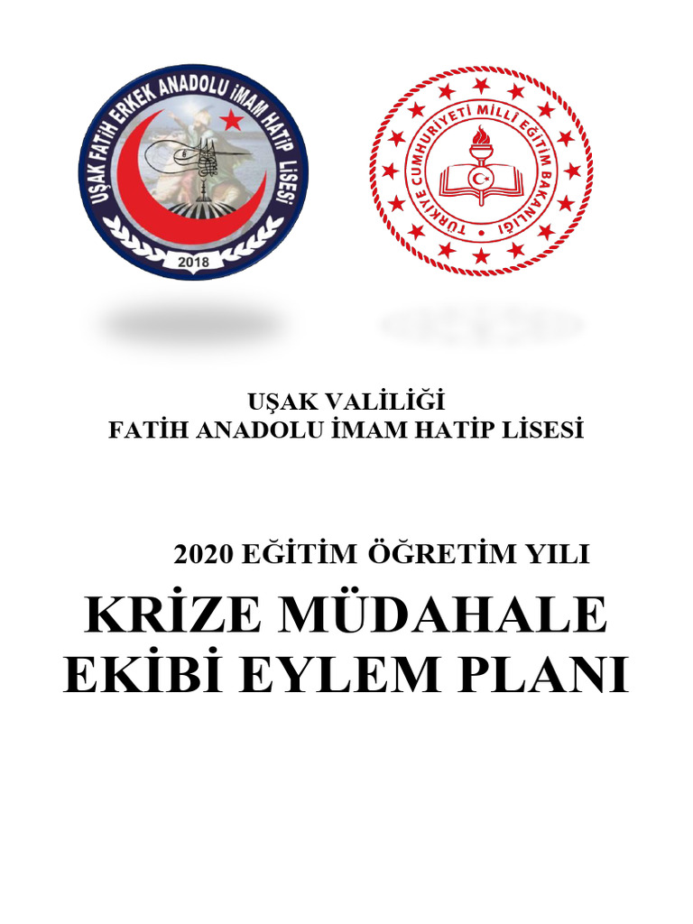 Fatyh Ayhl Kryze Mudahale Eylem Plani | PDF