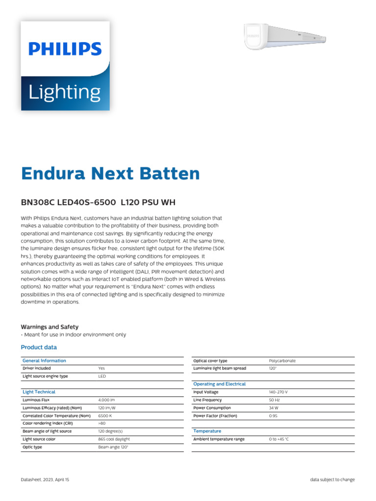 BN308C Led40s-6500 L120 Psu WH | PDF | Lighting | Power Supply
