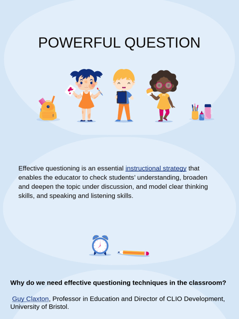Powerful Question | PDF | Thought | Reason