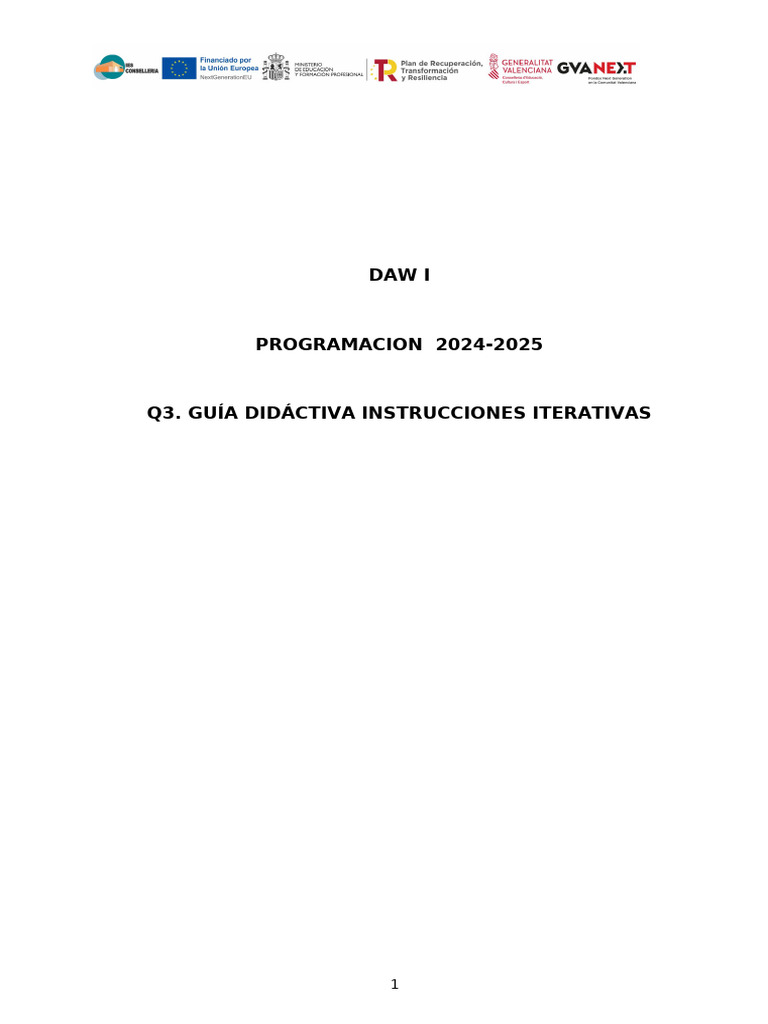 Q3.guía Didactica Instrucciones Iterativas | PDF | Lenguaje de programación | Programación de ...