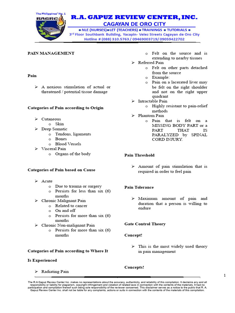 Pain Management PDF Free | PDF | Pain | Pain Management