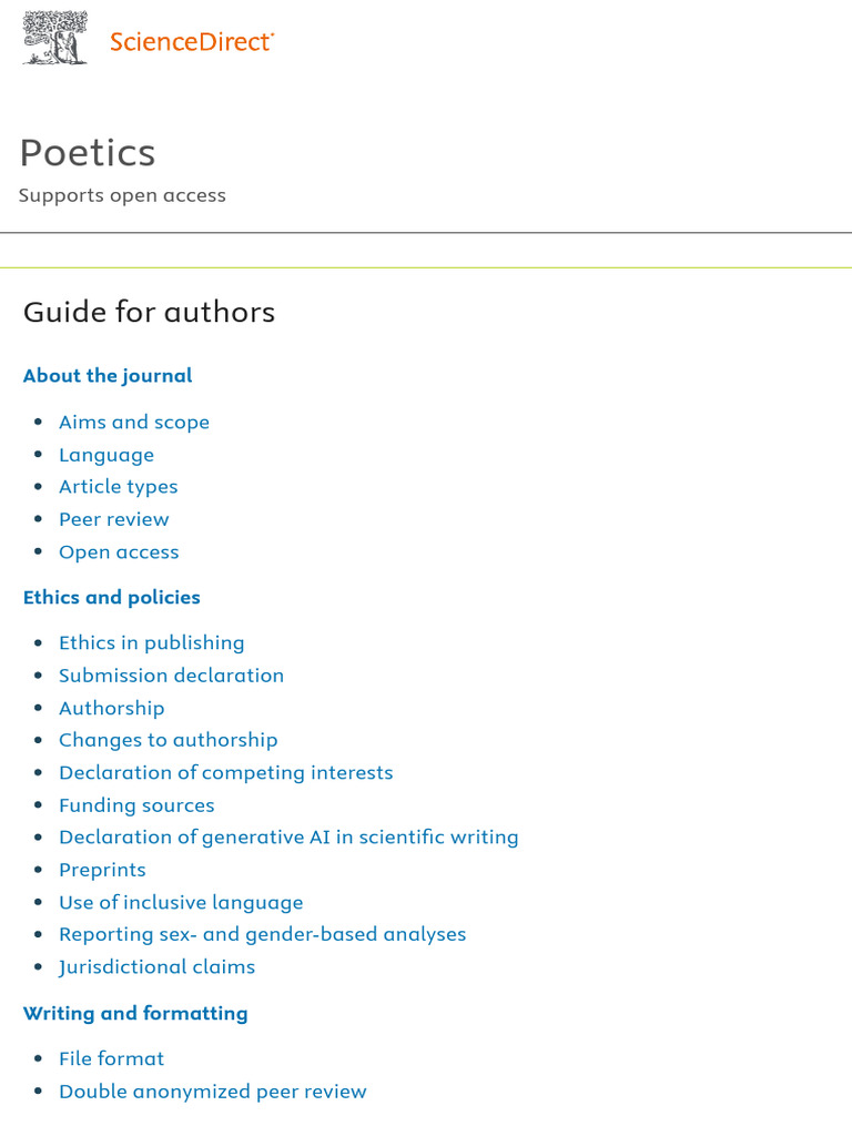 Guide for authors - Poetics - ISSN 0304-422X _ ScienceDirect.com by ...