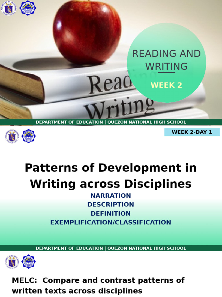 WK 2 - DAY1 - Narration To Exemplification 1 | PDF | Definition ...