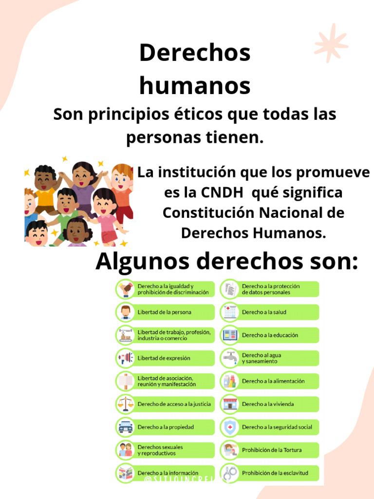 Poster Derechos de Los Niños Ilustrado Celeste y Naranja - 20250507 ...