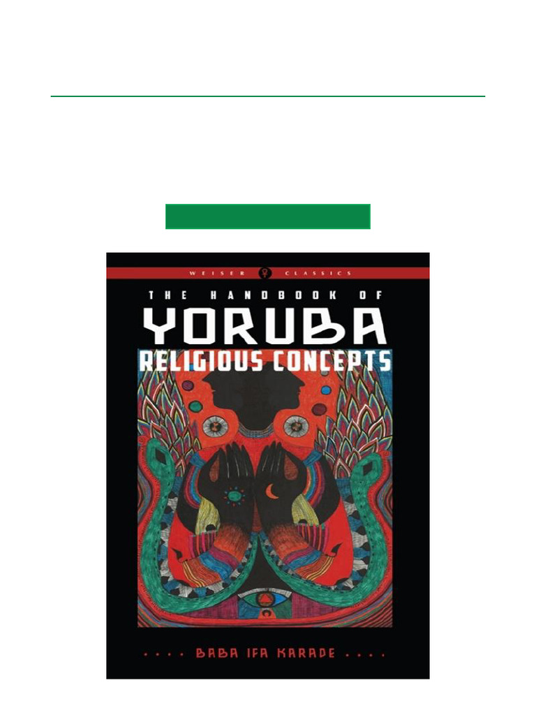 Immediate Get The Handbook of Yoruba Religious Concepts An Introduction ...