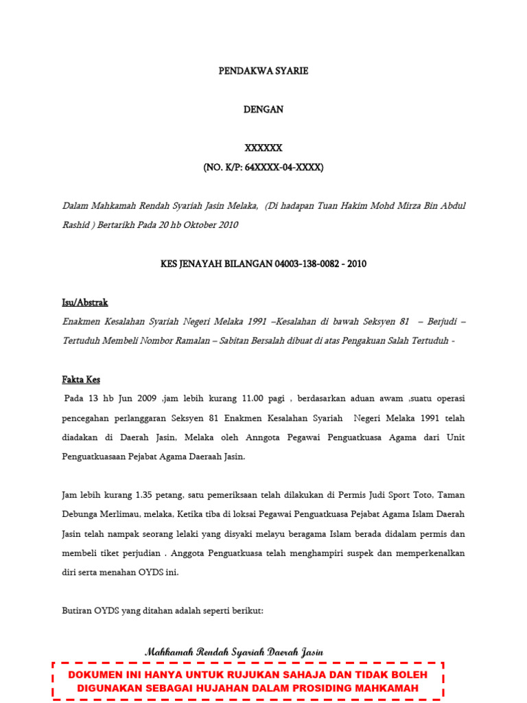 Berjudi Kes 1 | PDF