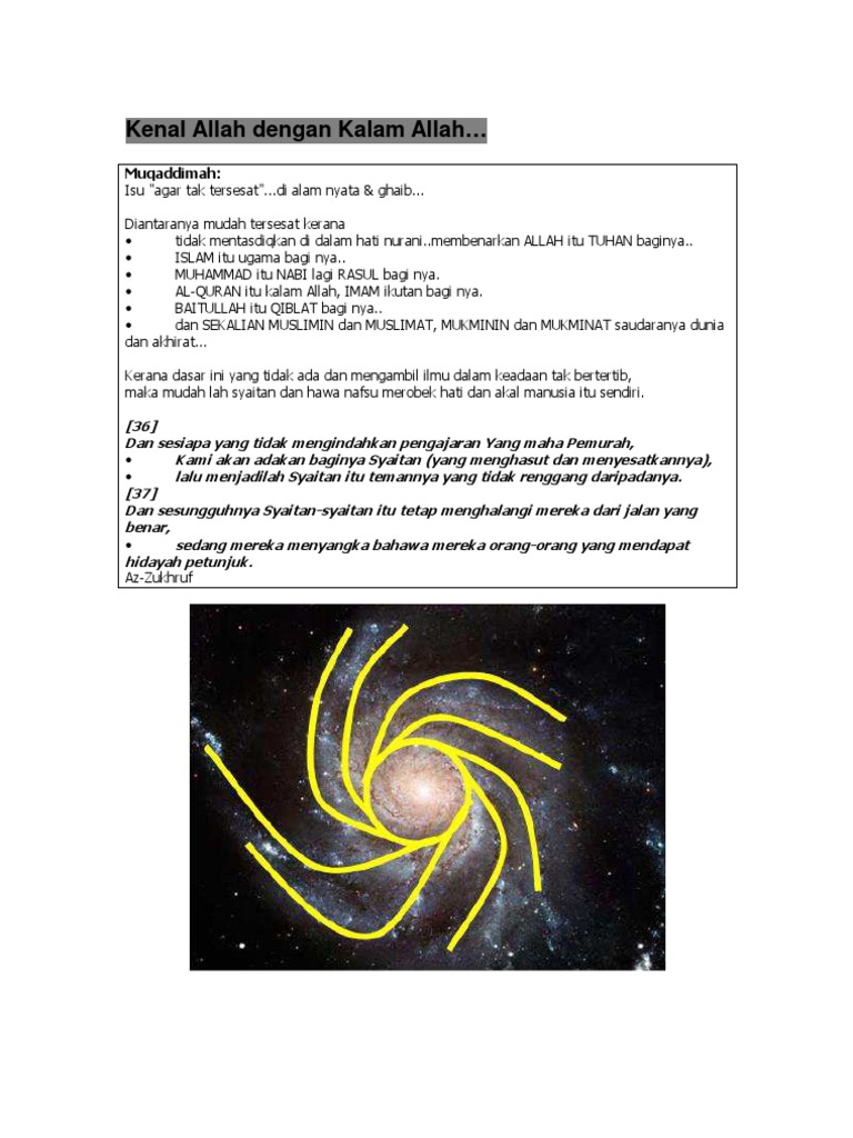 Kenal Allah Dengan Kalam Allah | PDF