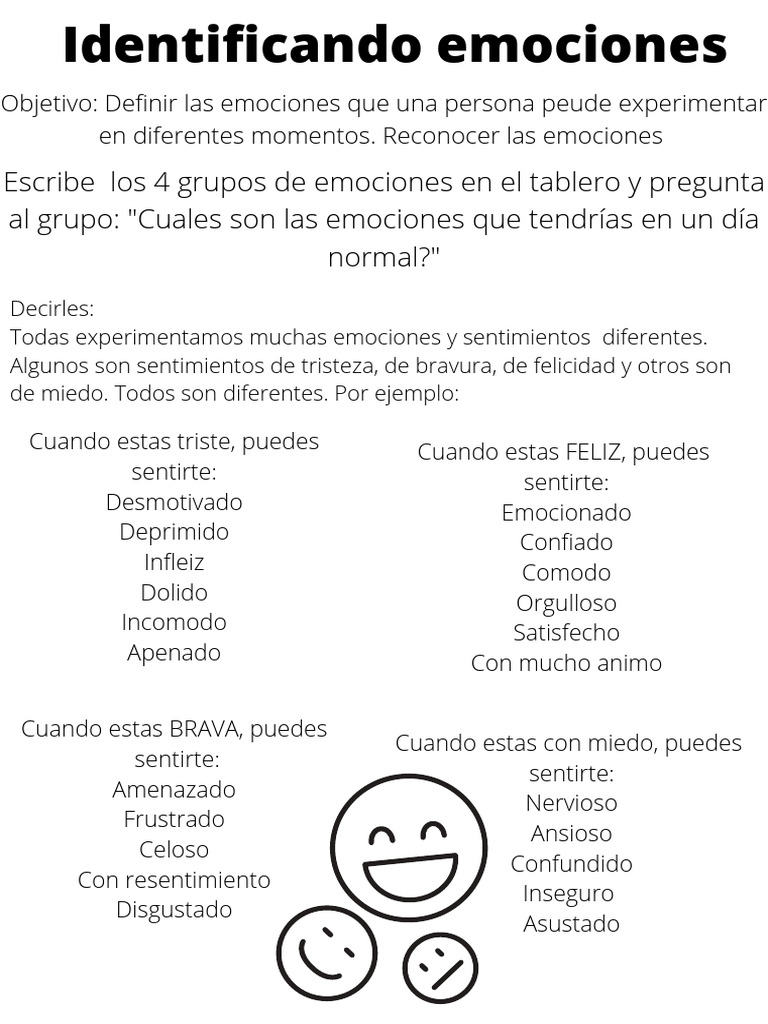 Identificando Emociones | PDF