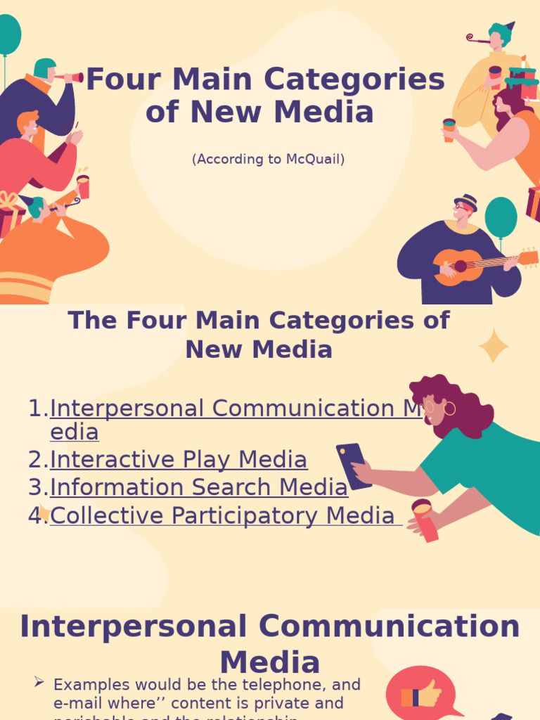 McQuail's Four New Media Categories | PDF | Information | New Media