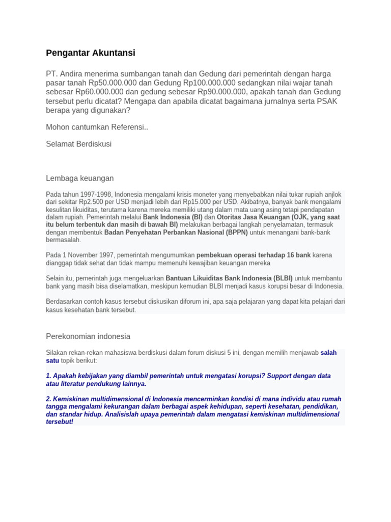 Soal-Soal Diskusi 5 | PDF