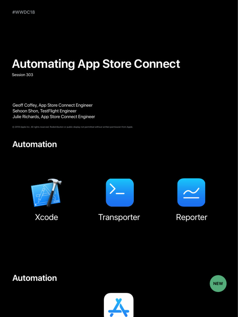 303_automating_app_store_connect | PDF | Parameter (Computer ...