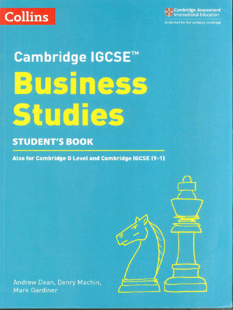 Cambridge IGCSE Business Studies SB Collins Cambridge IGCSE Dean | PDF