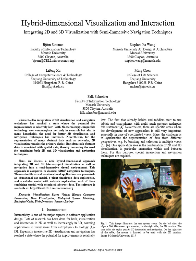 Hybrid Dimensional Visualization 2015 | PDF | Visualization (Graphics ...