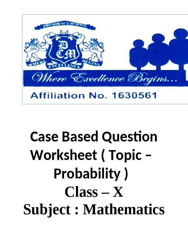 Resource 20250422150545 Worksheet Math Class X | PDF