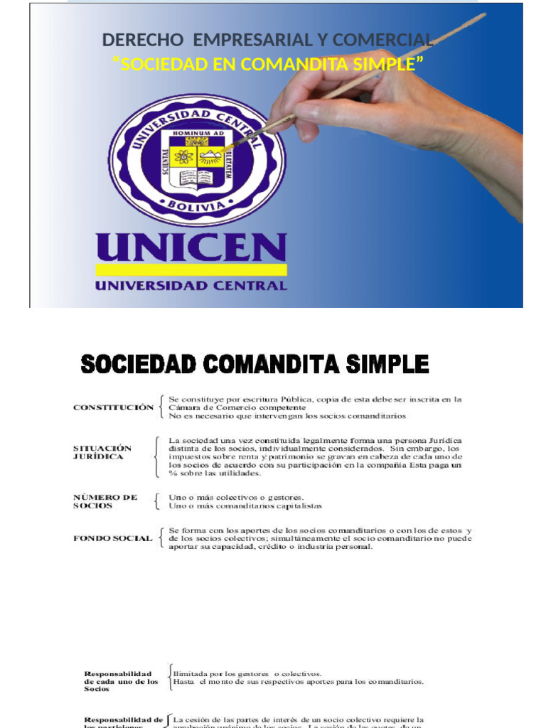 T7 Sociedad en Comandita Simple | PDF