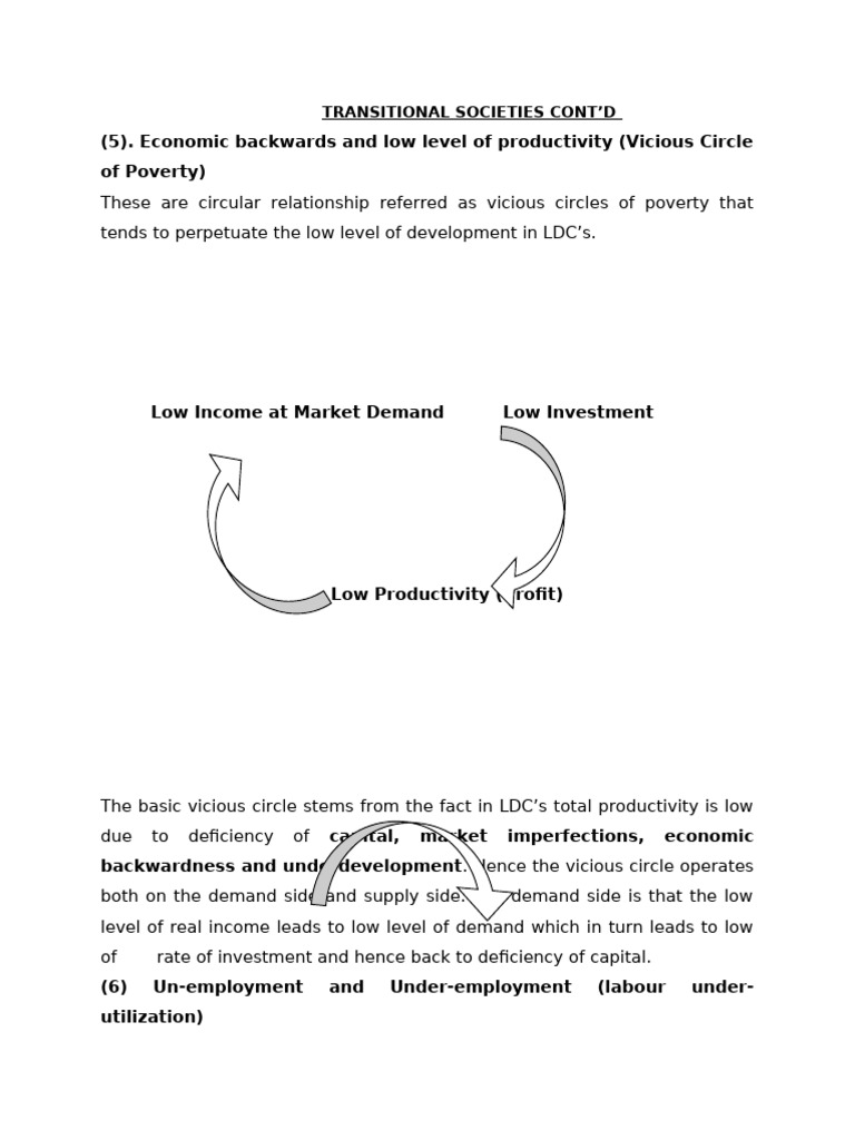 Transitional Societies Contd | PDF | Unemployment | Labour Economics