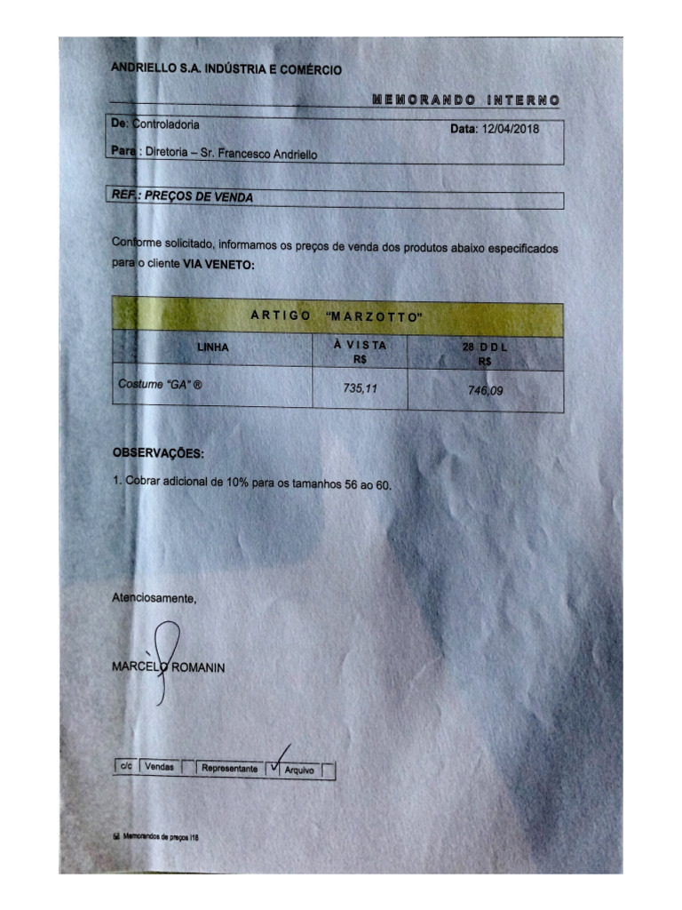 Andriello S.A. Indústria e Comércio 38 | PDF