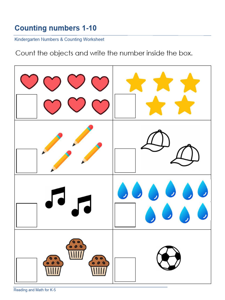 kindergarten-counting-to-ten-1 | PDF
