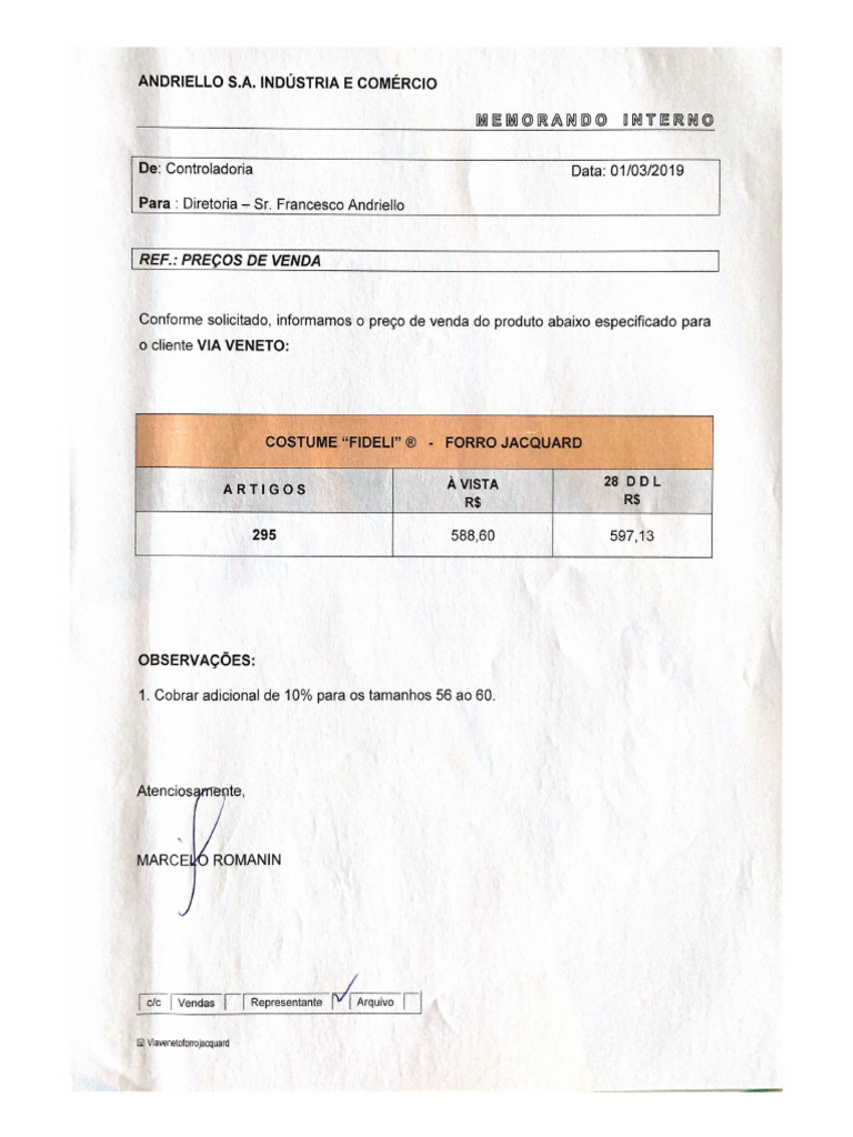 ANDRIELLO S.A. INDÚSTRIA E COMÉRCIO 20 | PDF