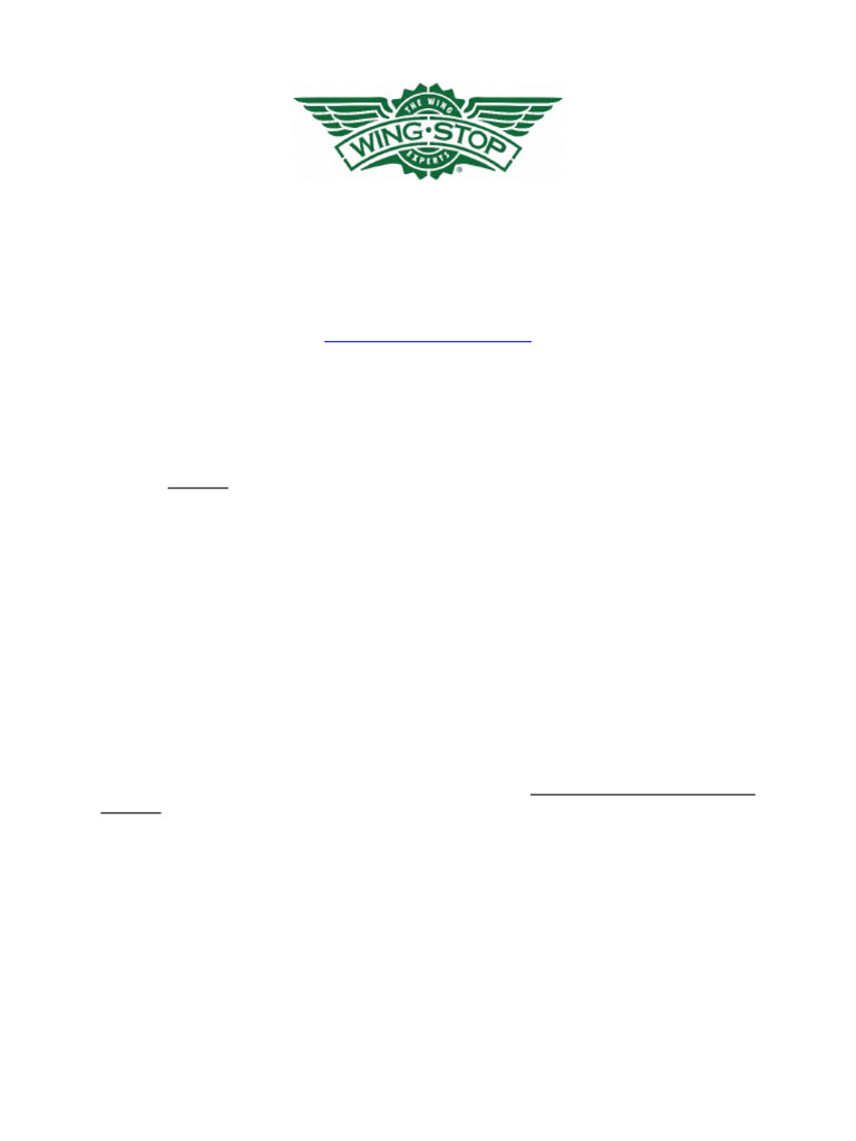 Wingstop 2021 | PDF | Franchising | Business