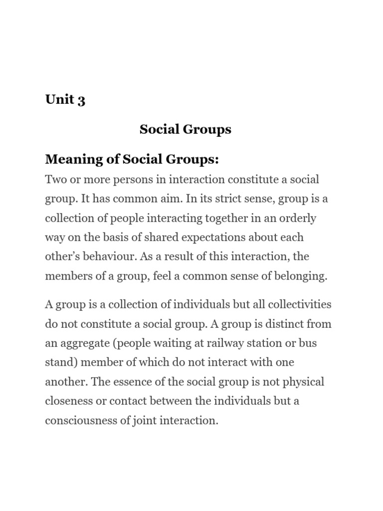 Social Groups Types Functions | PDF | Intimate Relationships | Loneliness