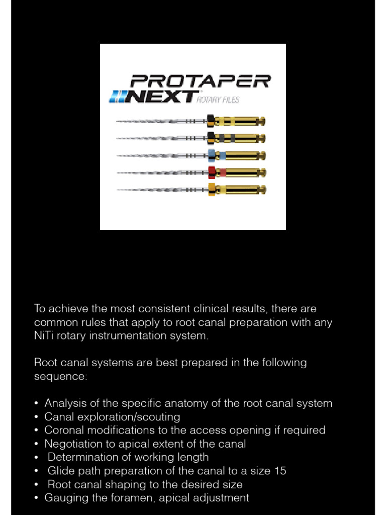 ProTaper Next 2024-2025 | PDF