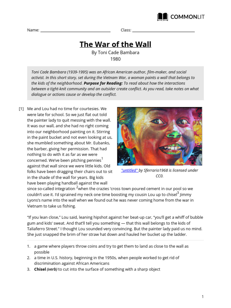 The War of The Wall-Student | PDF