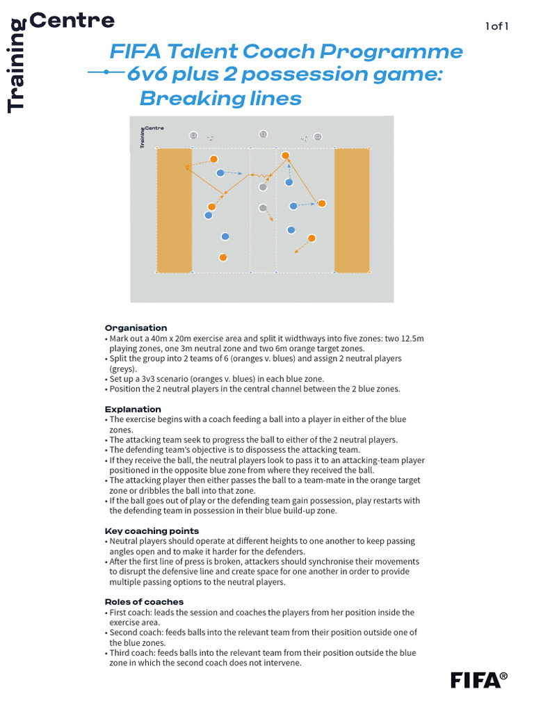 6v6 Possession Game Coaching Guide | PDF