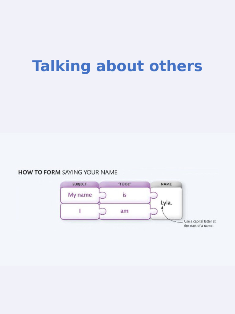 Talking about others | PDF